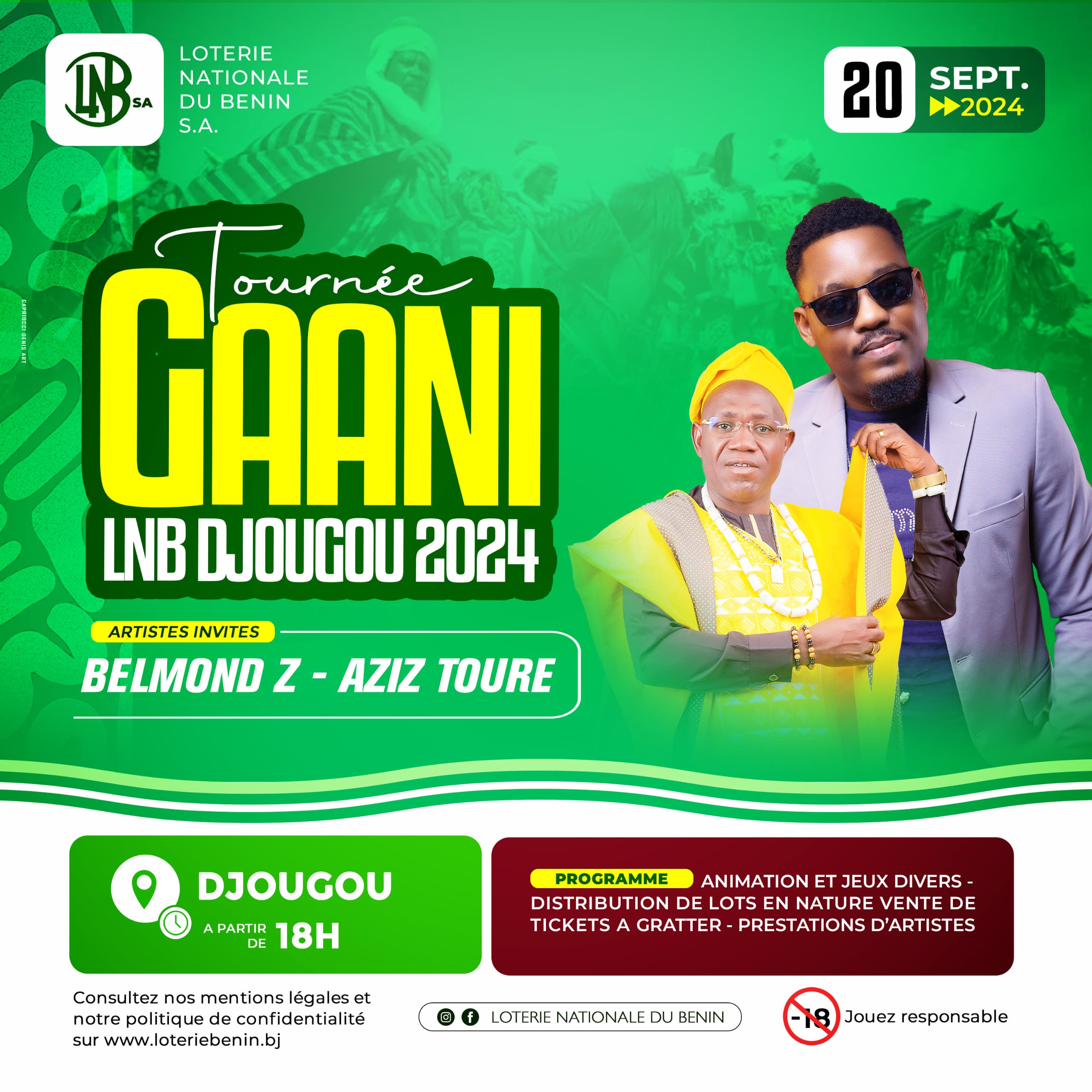 Tournée Gaani Lnb Djougou 2024 : Le plus grand show de fin des vacances ...